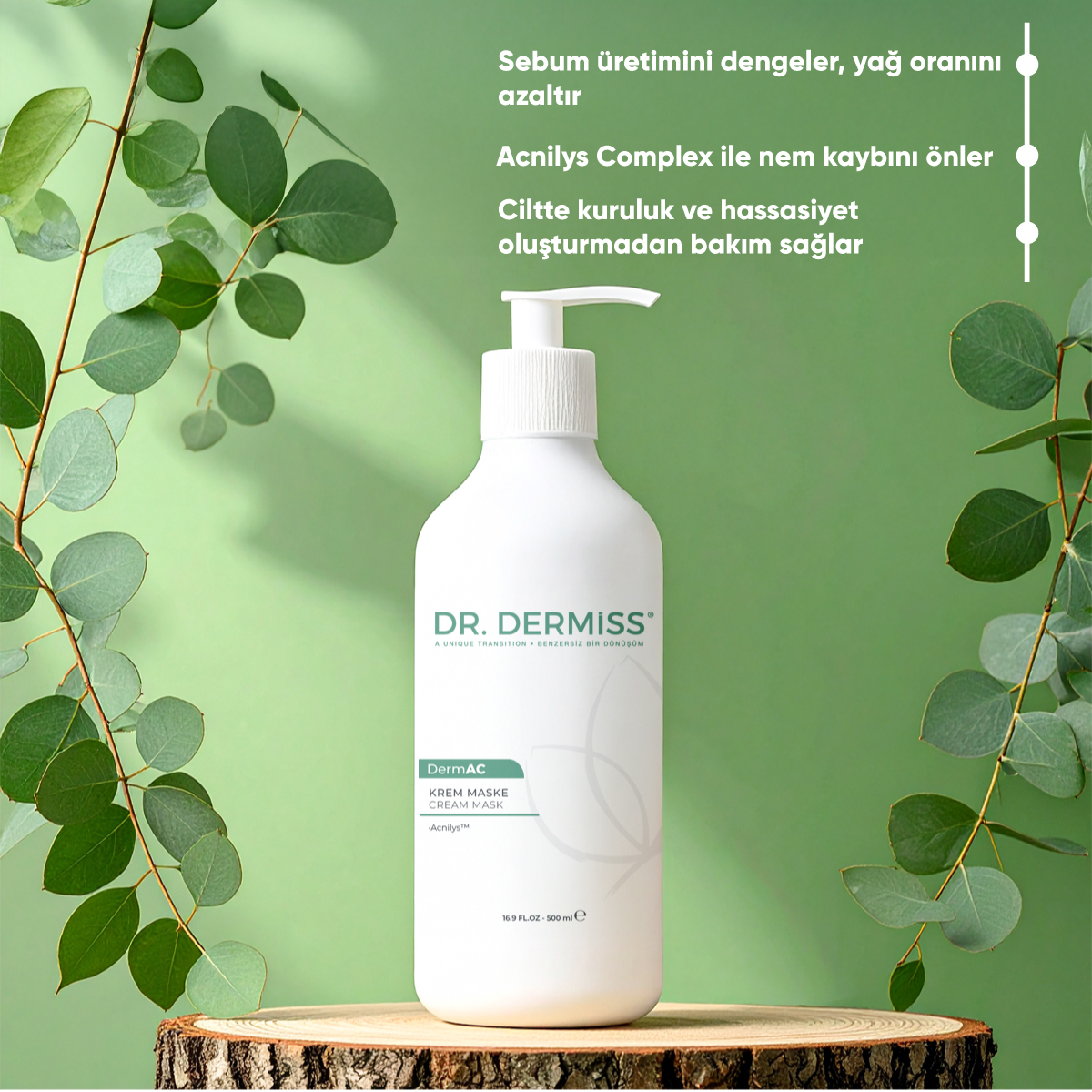 DermAC Pro Krem Maske (500 ml) - DR.DERMISS